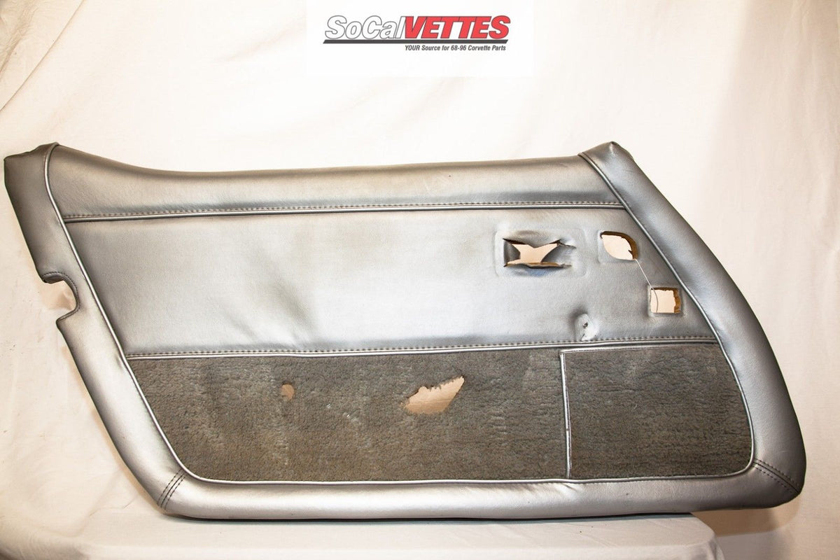 1978-1982 Corvette LH (Driver) Door Panel - Original - Silver – SoCalVETTES