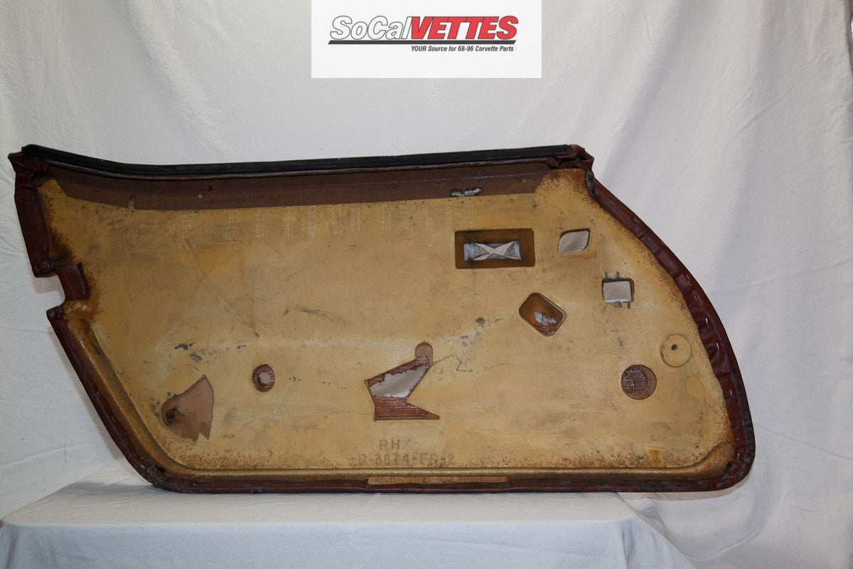 1978-1982 Corvette RH(Passenger) Door Panel - Original - Red – SoCalVETTES