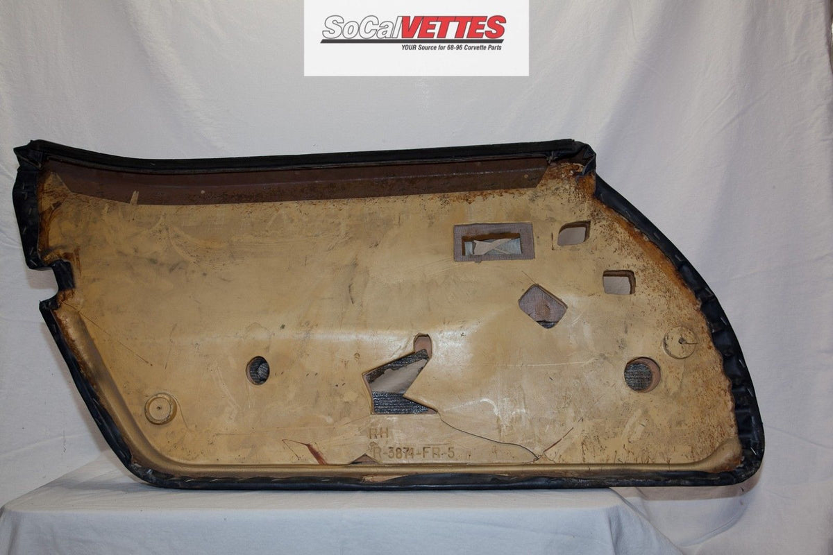 1978-1982 Corvette RH(Passenger) Door Panel - Original - Black ...