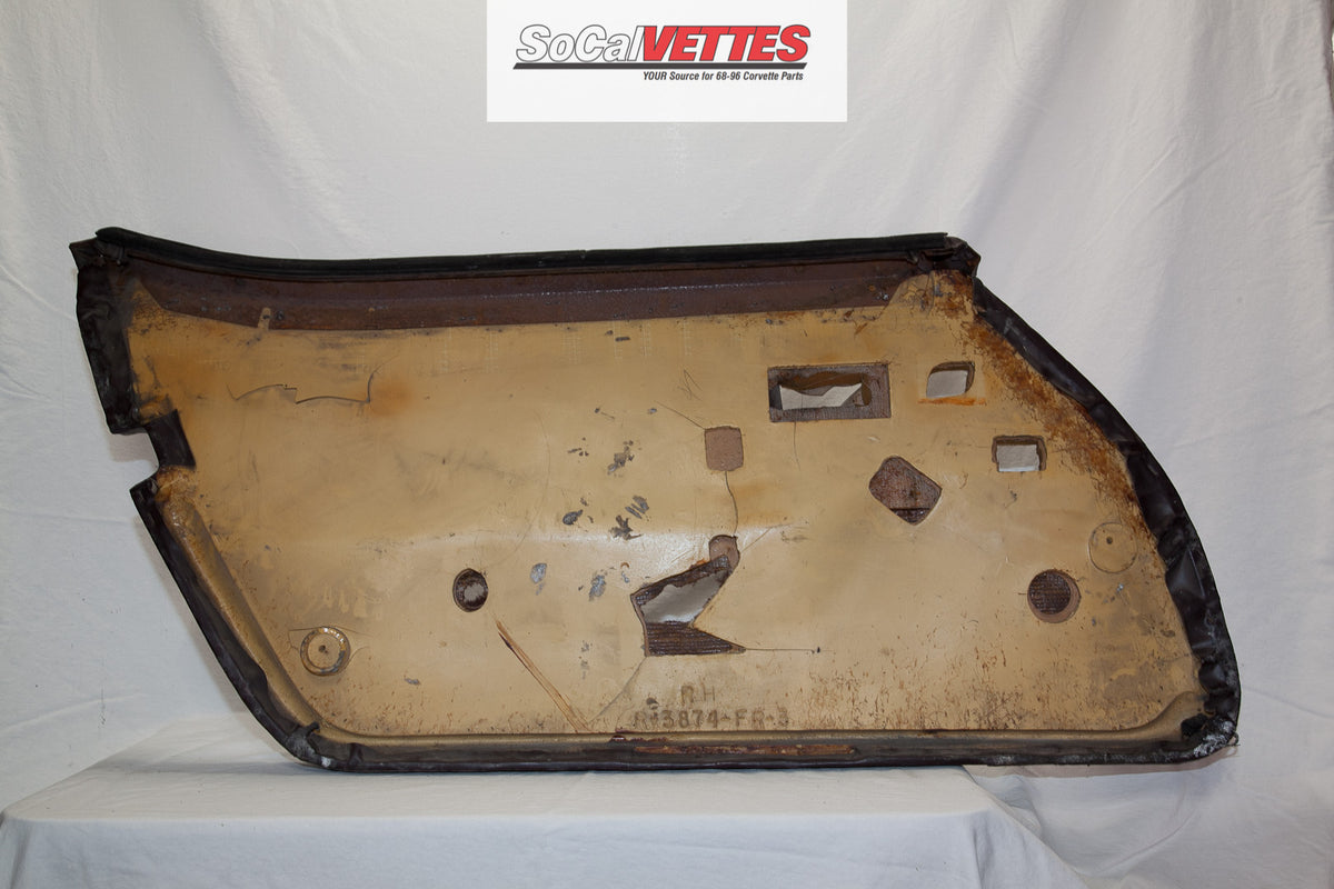 1978-1982 Corvette RH(Passenger) Door Panel - Original - Black ...