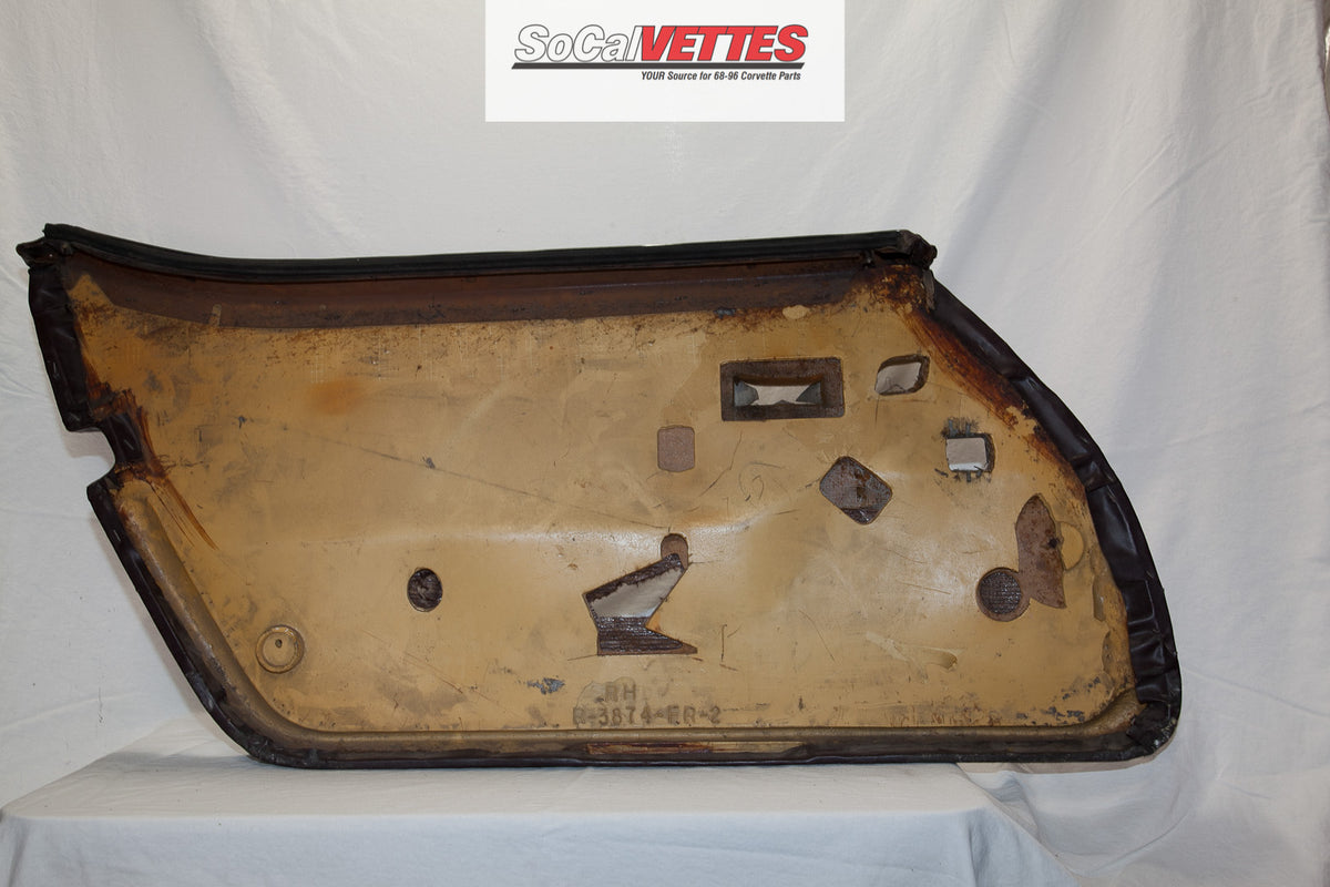 1978-1982 Corvette RH(Passenger) Door Panel - Original - Black ...